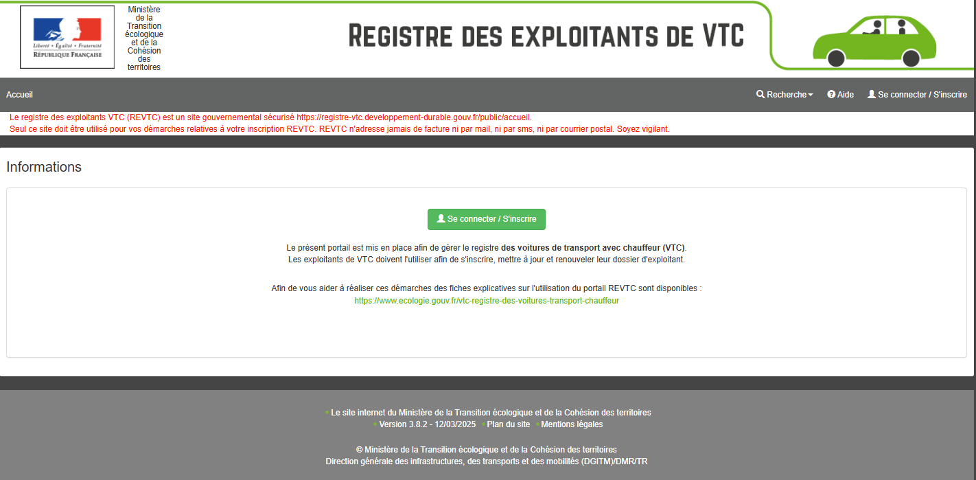 Obtenir son macaron - Registre des VTC – FlexiFleet